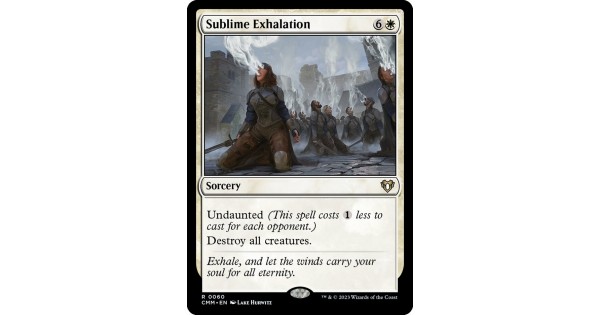 Sublime Exhalation 60 MTG Foil Commander Masters