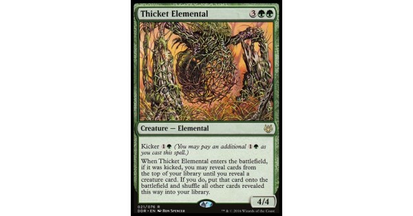 Thicket Elemental-21 | MTG | Duel Decks: Nissa vs. Ob Nixilis