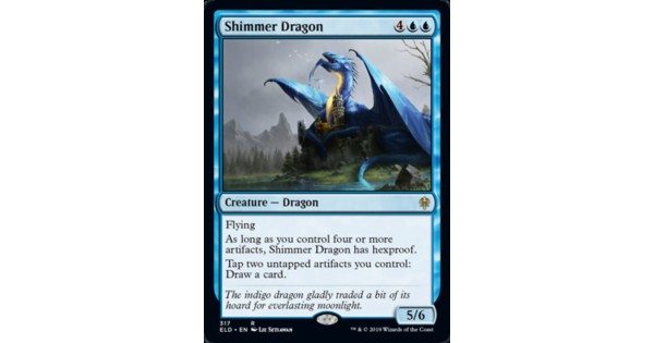 Shimmer Dragon-317 | MTG | Throne of Eldraine
