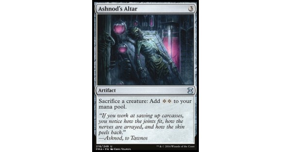 Ashnod's Altar-218 | MTG | Eternal Masters Ashnod's Altar-218 | MTG | Eternal Masters