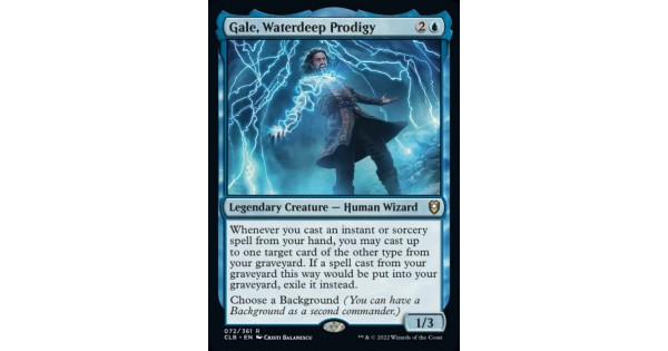 Gale, Waterdeep Prodigy-72 | MTG | Commander Legends: Battle for Baldur ...
