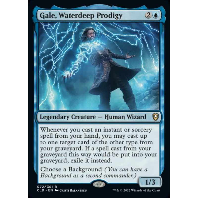 Gale, Waterdeep Prodigy-72 | MTG | Commander Legends: Battle for Baldur ...