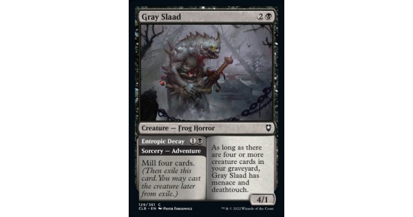 Gray Slaad // Entropic Decay-129 | MTG | Commander Legends: Battle for ...