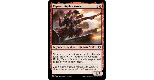 Captain Ripley Vance - 209| Mtg карта | Commander Masters