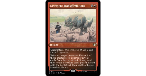 Divergent Transformations - 534| Mtg карта | Commander Masters