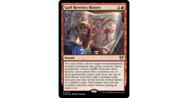 Guff Rewrites History - 737| Mtg карта | Commander Masters