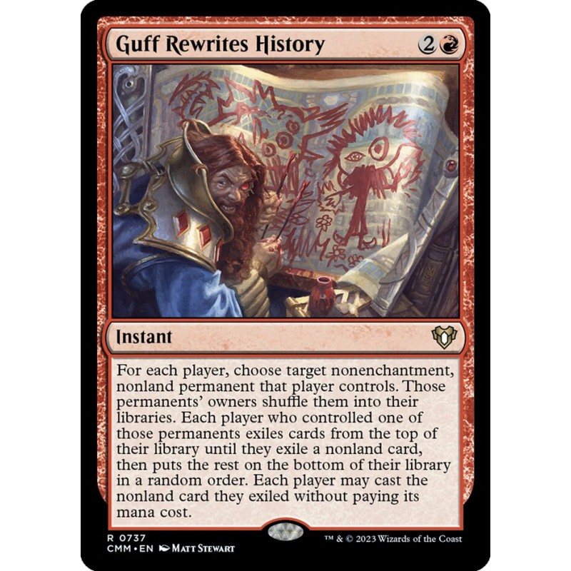 Guff Rewrites History - 737| Mtg карта | Commander Masters