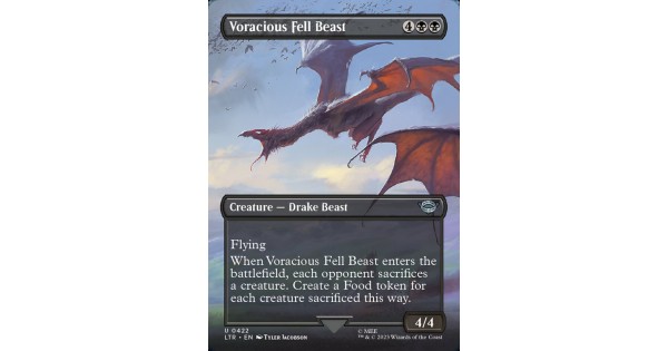 Voracious Fell Beast-422 | MTG Foil | The Lord of the Rings: Tales of ...