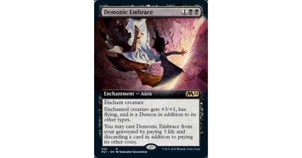 Demonic Embrace-356 | MTG | Core Set 2021 Promos