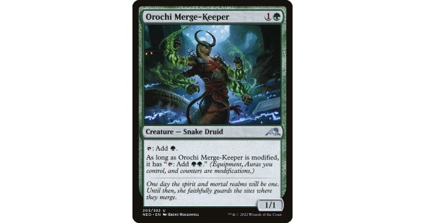 Orochi Merge-Keeper-203 | MTG | Kamigawa: Neon Dynasty