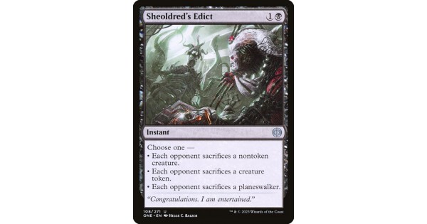Sheoldred's Edict-108 | MTG Foil | Phyrexia: All Will Be One