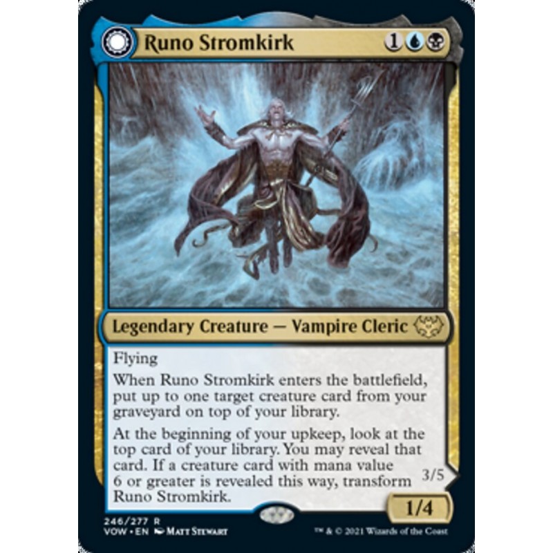 Runo Stromkirk // Krothuss, Lord of the Deep-246 | MTG | Innistrad ...