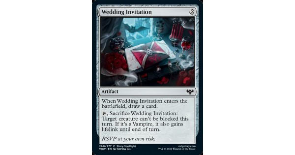 Wedding Invitation-260 | MTG | Innistrad: Crimson Vow